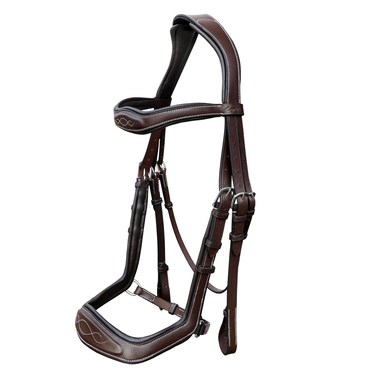 ExionPro Jumping Padded Wave Stitched Bridle Replacement Crown | Equine ...