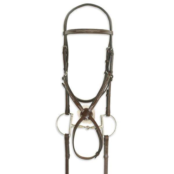 Ovation Figure 8 Comfort Crown Bridle w/Biogrip™ Rubber Reins | Equine ...